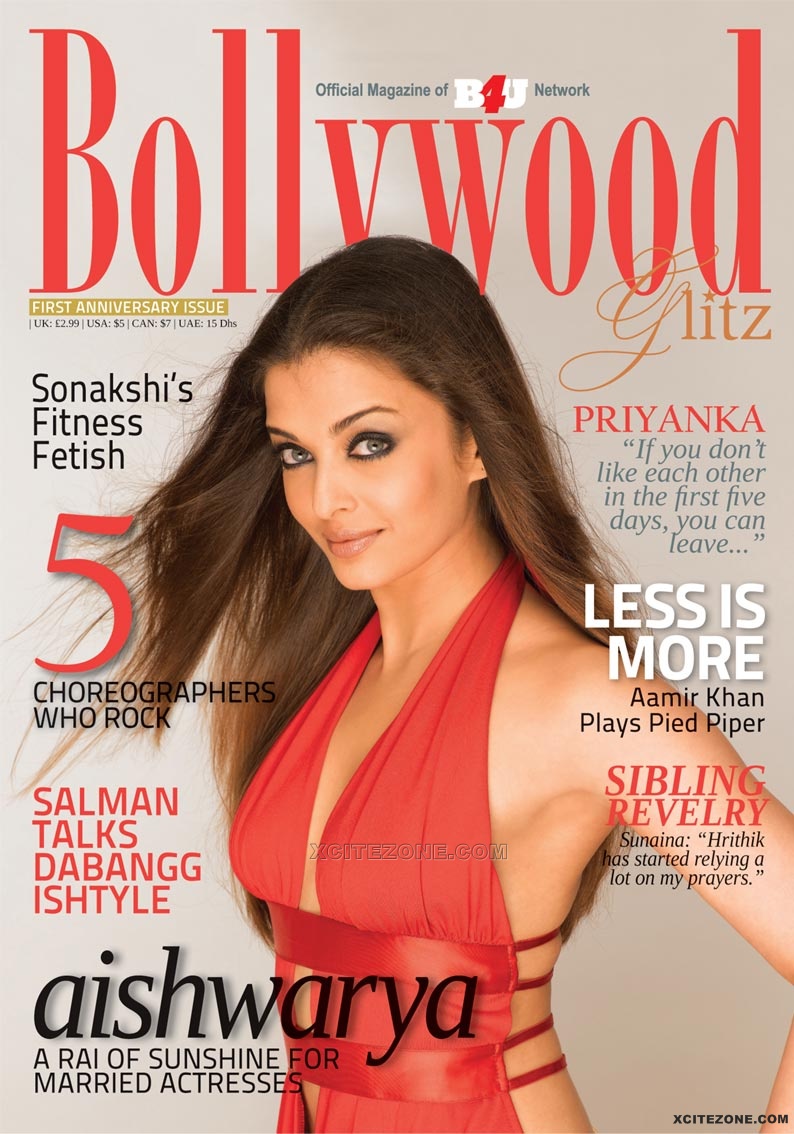 Red Hot Aishwarya Rai sizzle on Cover of Bollywood Glitz Magazine - Hot PHOTOSHOOT Bollywood ...